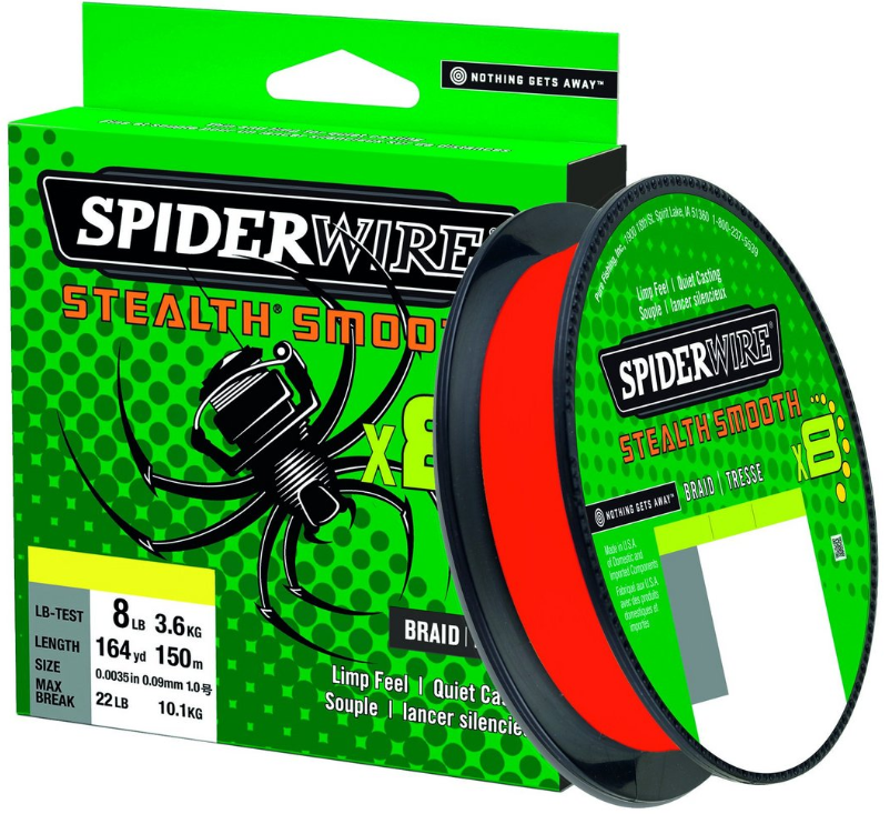 Spiderwire Stealth Smooth x8, 150m, pun Kuitusiima - Erakellari.fi verkkokauppa