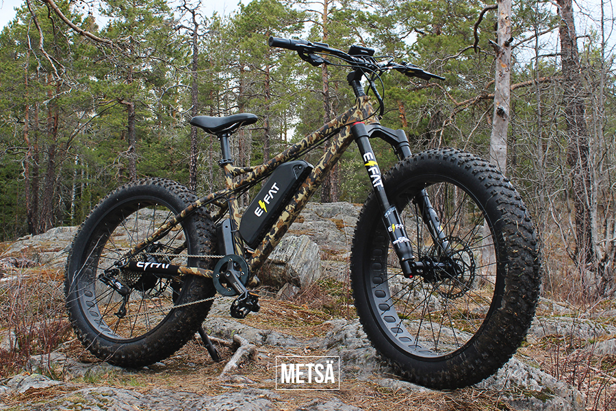 E/FAT 1000W sähköpyörä M/18" Camo Maastosähköpyörä - Erakellari.fi verkkokauppa