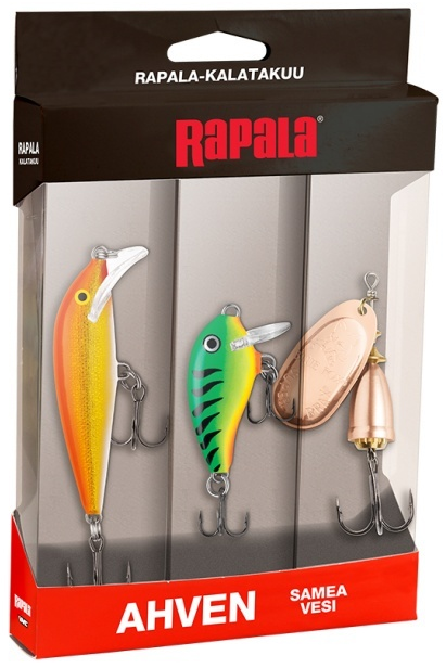 Rapala kalatakuu, Ahven Samea Vesi Countdown + Mini Fat Rap + Vibrax ...