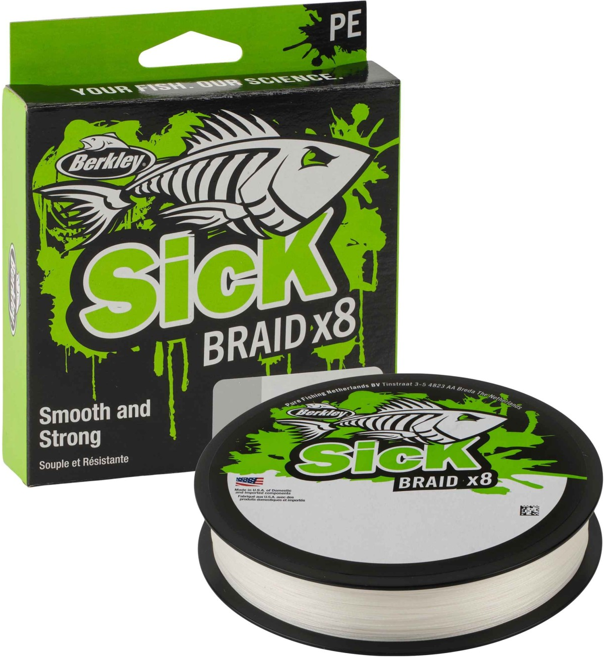 Berkley Sick Braid x8 150m, kuitusiima White - Erakellari.fi verkkokauppa